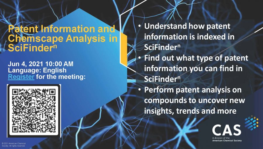 Patent Information and Chemscape Analysis in SciFinder-n